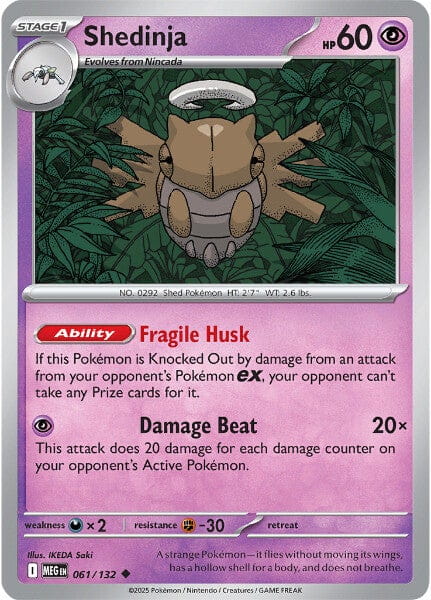 Shedinja (MEG 061) - Mega Evolution - Poke Single