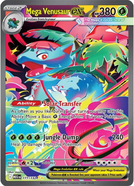 Mega Venusaur ex (MEG 177) - Mega Evolution - Poke Single